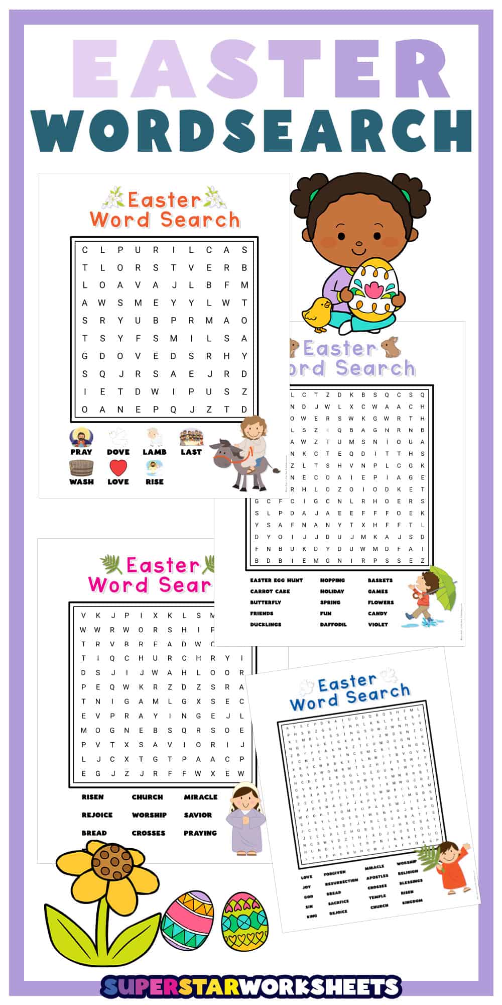 Easter Word Search - Superstar Worksheets