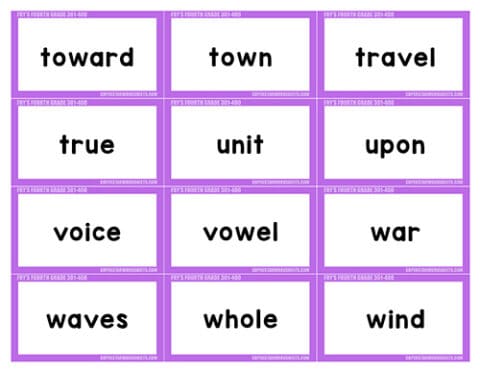 Fry Sight Words Flashcards - Superstar Worksheets