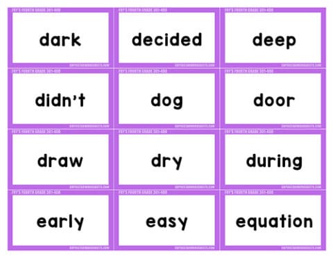 Fry Sight Words Flashcards - Superstar Worksheets