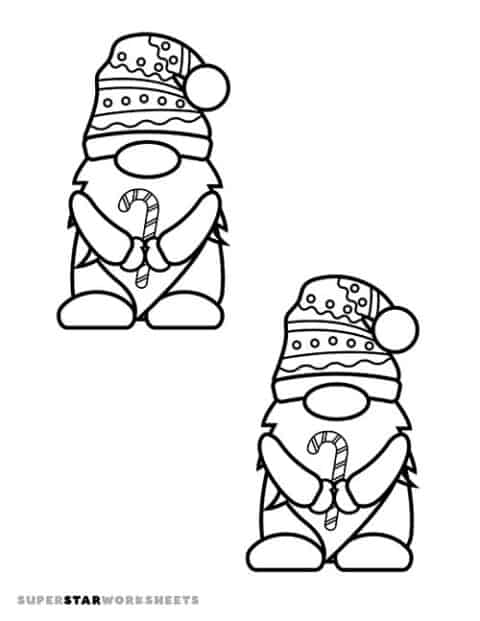 Gnome Templates - Superstar Worksheets