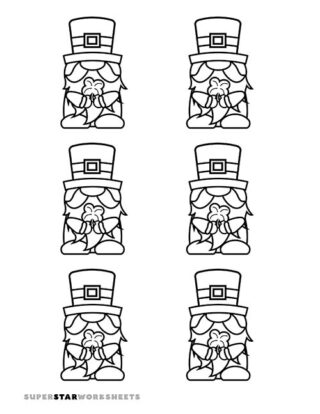 Gnome Templates - Superstar Worksheets