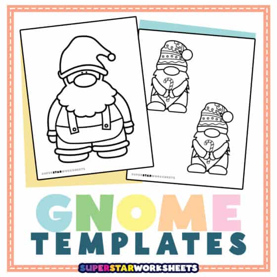 Gnome Templates (Free Printables) - Superstar Worksheets