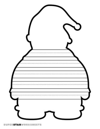 Gnome Templates - Superstar Worksheets