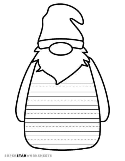 Gnome Templates - Superstar Worksheets