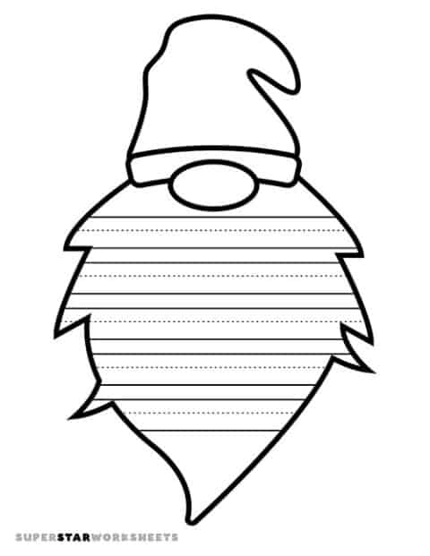 Gnome Templates - Superstar Worksheets