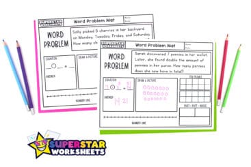 Multiplication Word Problems - Superstar Worksheets