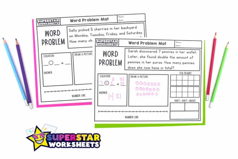 Multiplication Word Problems - Superstar Worksheets