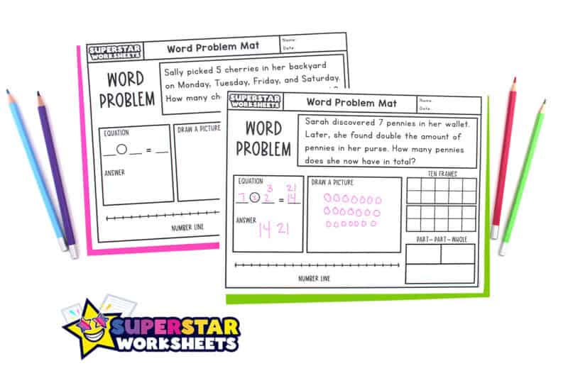Multiplication Word Problems - Superstar Worksheets