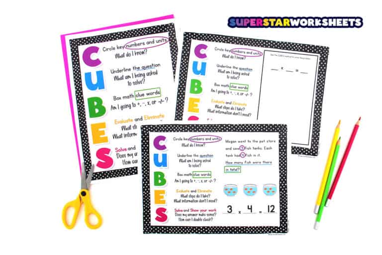 Multiplication Word Problems - Superstar Worksheets