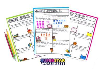Multiplication Word Problems - Superstar Worksheets