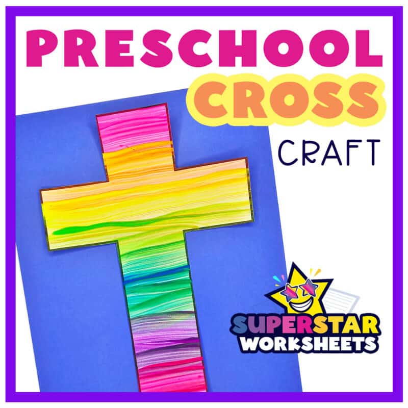 Preschool Cross Craft - Superstar Worksheets