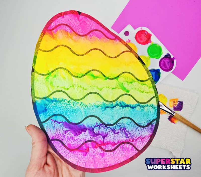 Easter Egg Craft - Superstar Worksheets