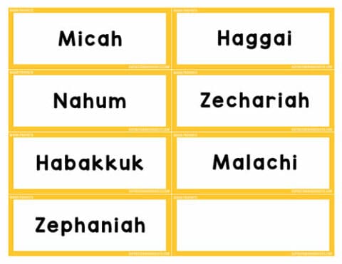 Books of the Bible Flashcards - Superstar Worksheets