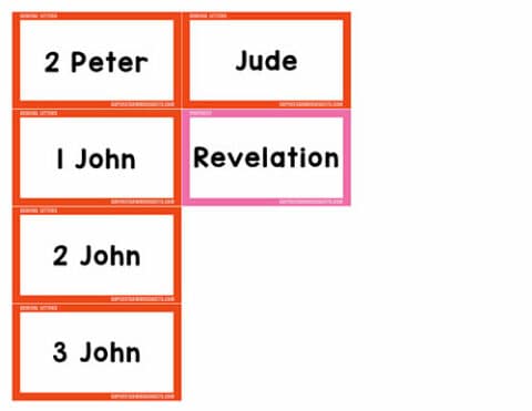 Books of the Bible Flashcards - Superstar Worksheets