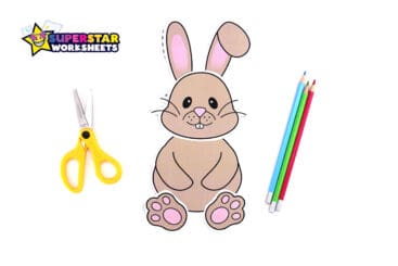 Bunny Template (Free Printables) - Superstar Worksheets