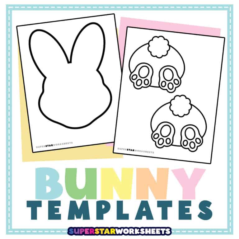 Bunny Template - Superstar Worksheets