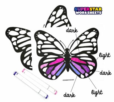 Beautiful Butterflies Coloring Page - Superstar Worksheets