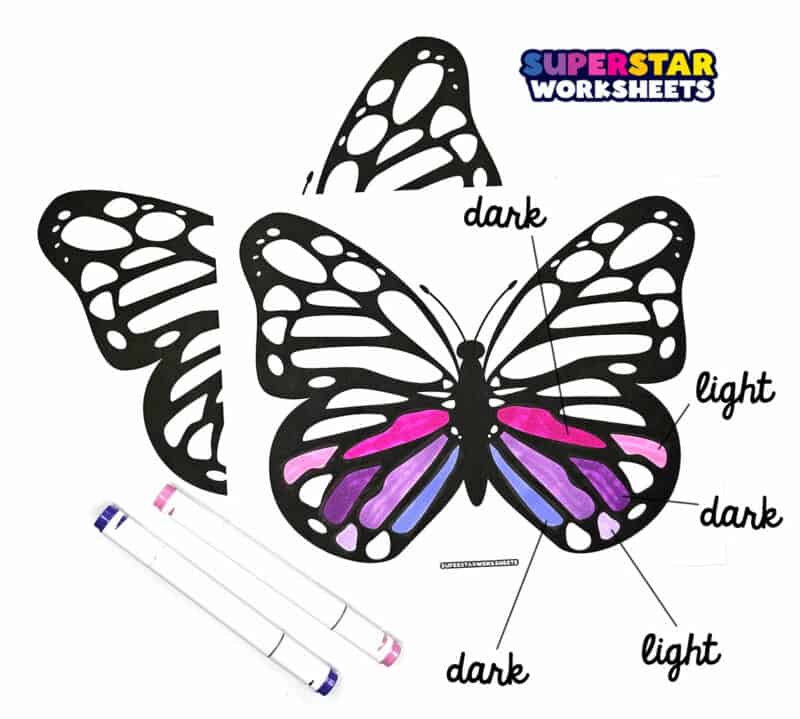 Beautiful Butterflies Coloring Page - Superstar Worksheets