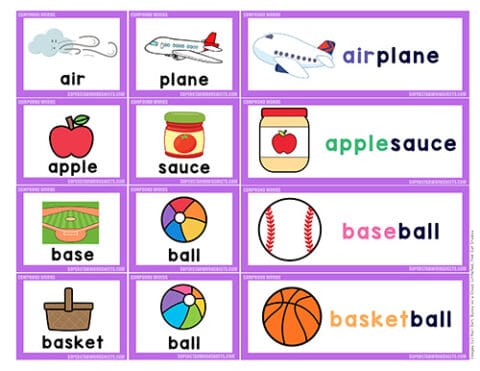 Compound Word Flashcards - Superstar Worksheets