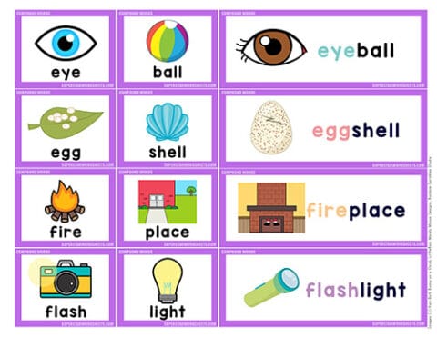 Compound Word Flashcards - Superstar Worksheets