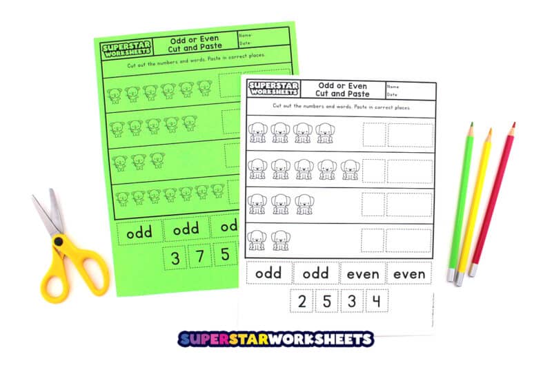 Odd and Even Number Worksheets - Superstar Worksheets
