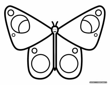 Butterfly Coloring Pages - Superstar Worksheets