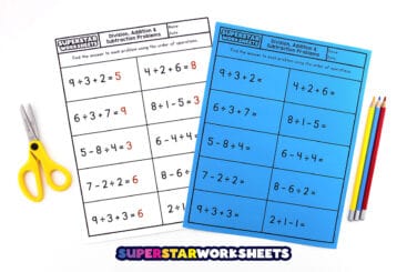 Order of Operations Worksheets - Superstar Worksheets