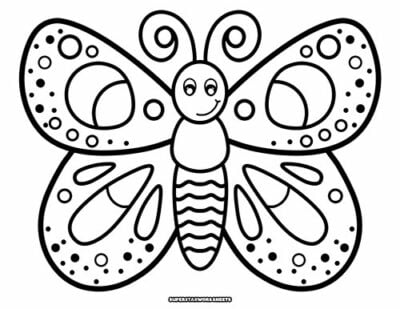 Butterfly Coloring Pages (Free Printables) - Superstar Worksheets