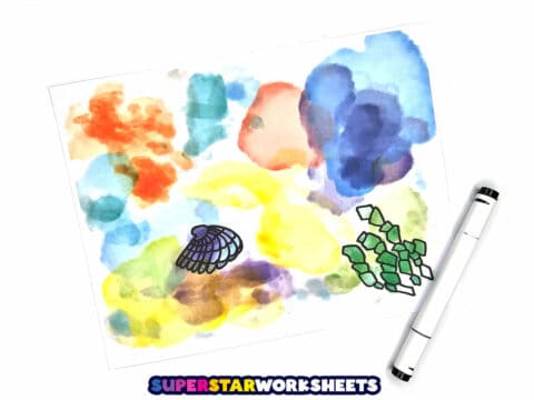Reverse Coloring Art Pages for Kids (Free Printables) - Superstar ...