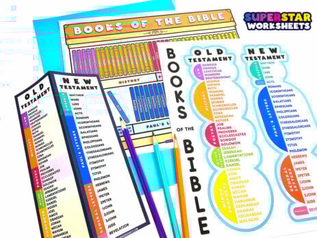 Books of the Bible - Superstar Worksheets