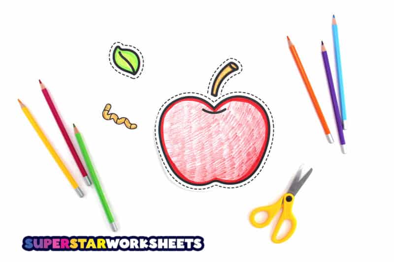 Apple Template (Free Printables) - Superstar Worksheets
