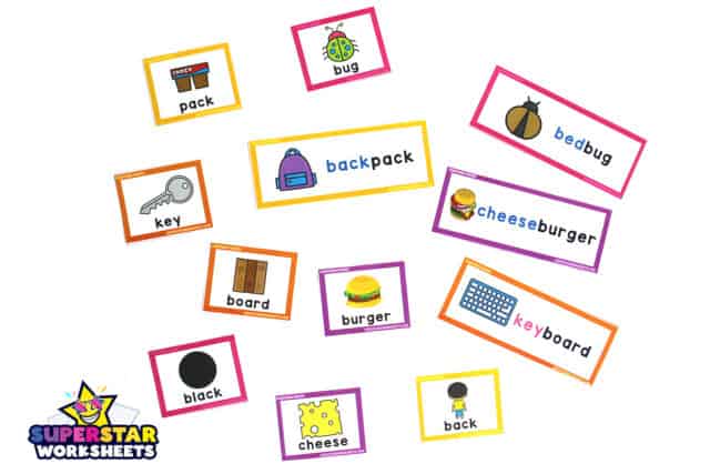 Compound Word Flashcards - Superstar Worksheets