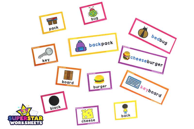 Compound Word Flashcards - Superstar Worksheets