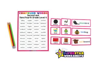 Compound Word Lists - Superstar Worksheets