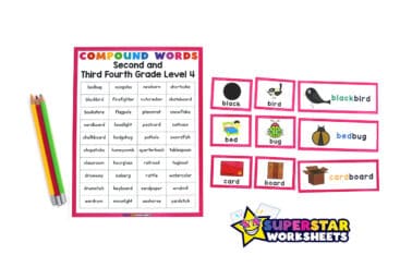 Compound Word Lists - Superstar Worksheets
