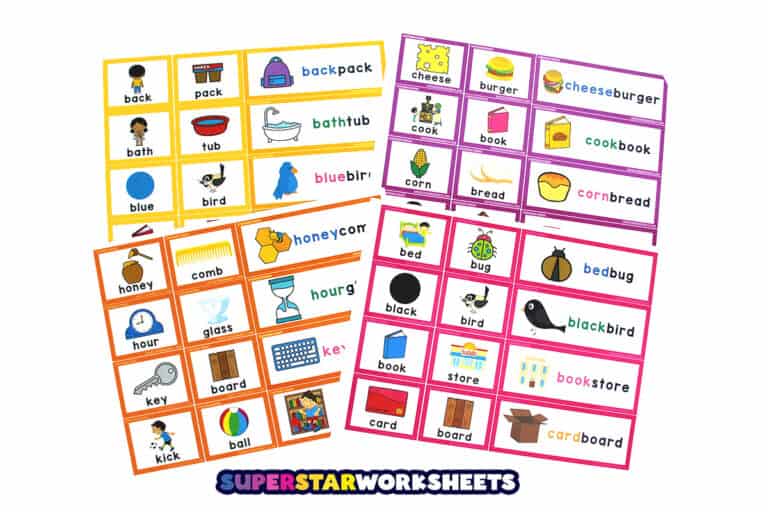 Compound Word Flashcards - Superstar Worksheets
