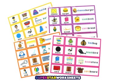 Compound Word Flashcards - Superstar Worksheets