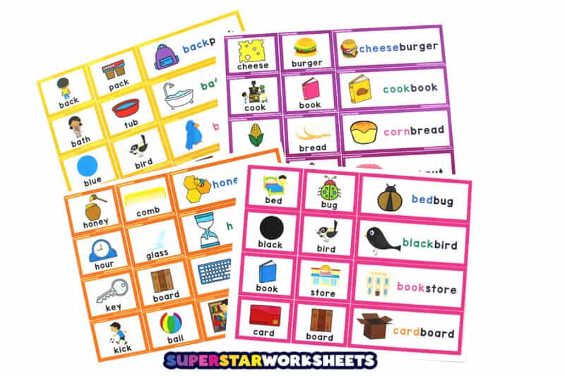 Compound Word Flashcards - Superstar Worksheets
