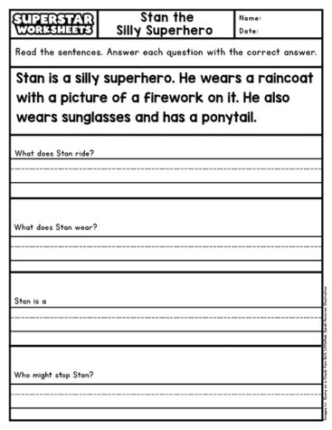 Compound Word Reading Passages - Superstar Worksheets