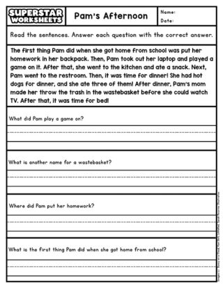 Compound Word Reading Passages - Superstar Worksheets