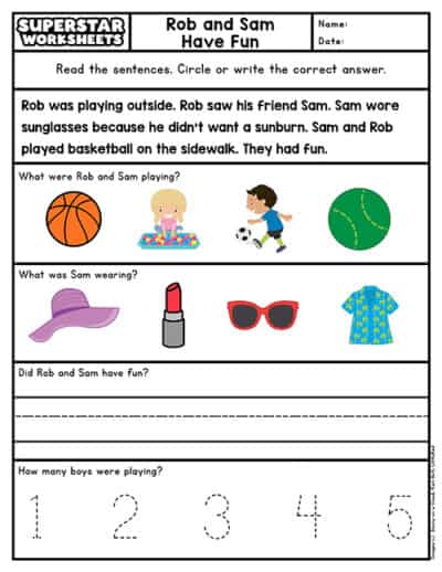 Compound Word Reading Passages - Superstar Worksheets