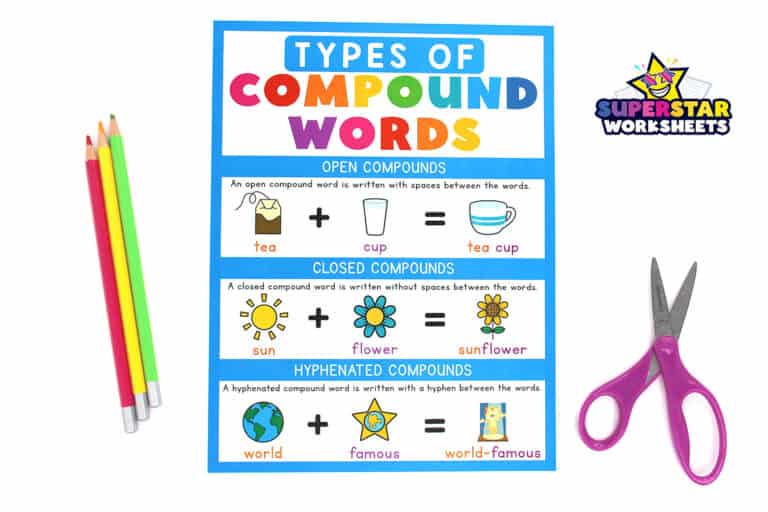 Compound Words (Free Printables) - Superstar Worksheets
