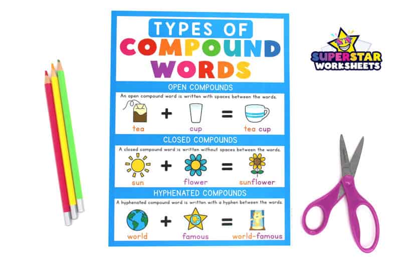 Compound Words (Free Printables) - Superstar Worksheets