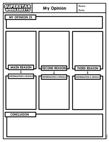 Graphic Organizers (Free Printables) - Superstar Worksheets