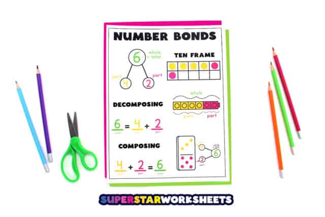Number Bonds Worksheets - Superstar Worksheets