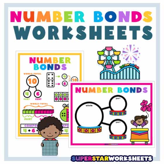 Number Bonds Worksheets - Superstar Worksheets