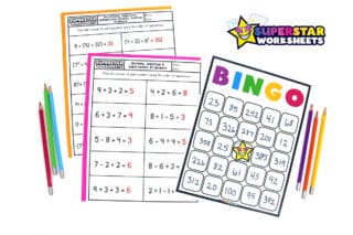 Order of Operations - Superstar Worksheets