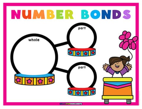 Number Bonds Worksheets - Superstar Worksheets