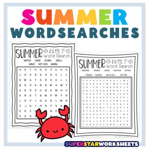 Summer Word Search - Superstar Worksheets