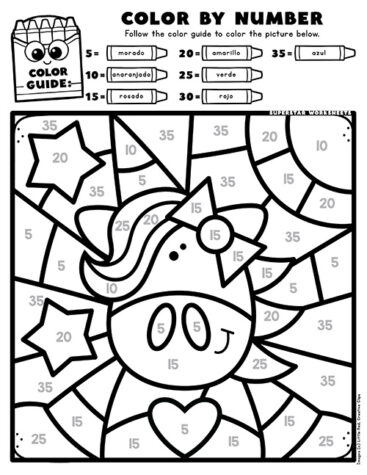 Spanish Color Worksheets - Superstar Worksheets